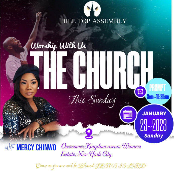 Modèle Church | PosterMyWall