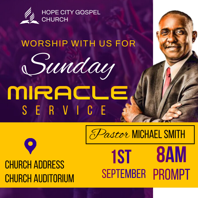 Copy of church | PosterMyWall