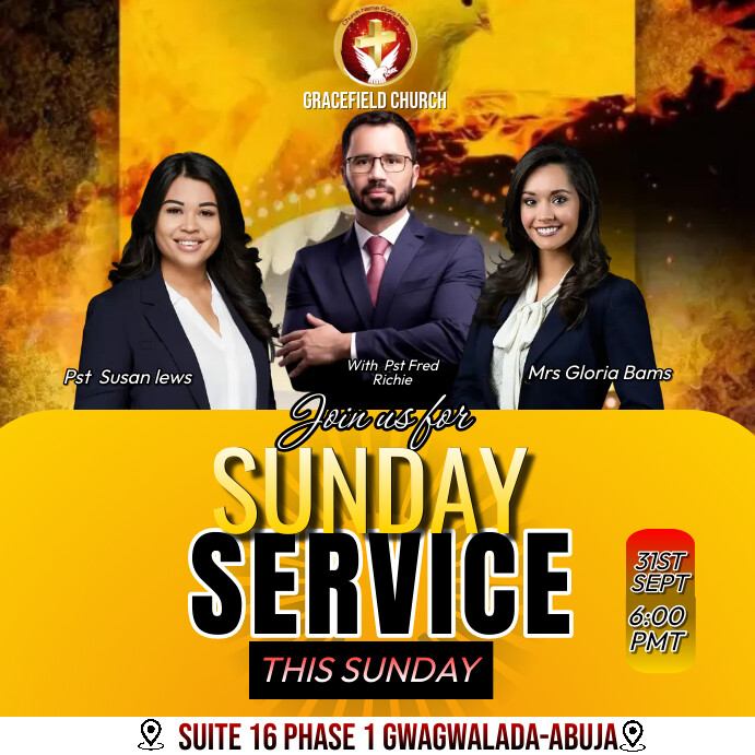 Church design template | PosterMyWall