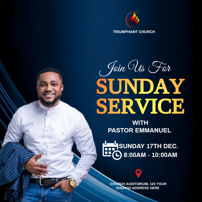 Modèle Church | PosterMyWall