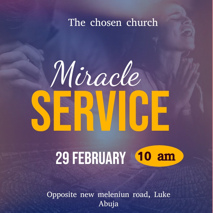 Chosen To Serve Pics Flyers