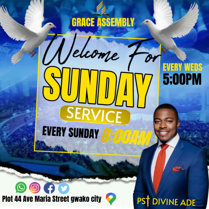 Plantilla de Church design template | PosterMyWall