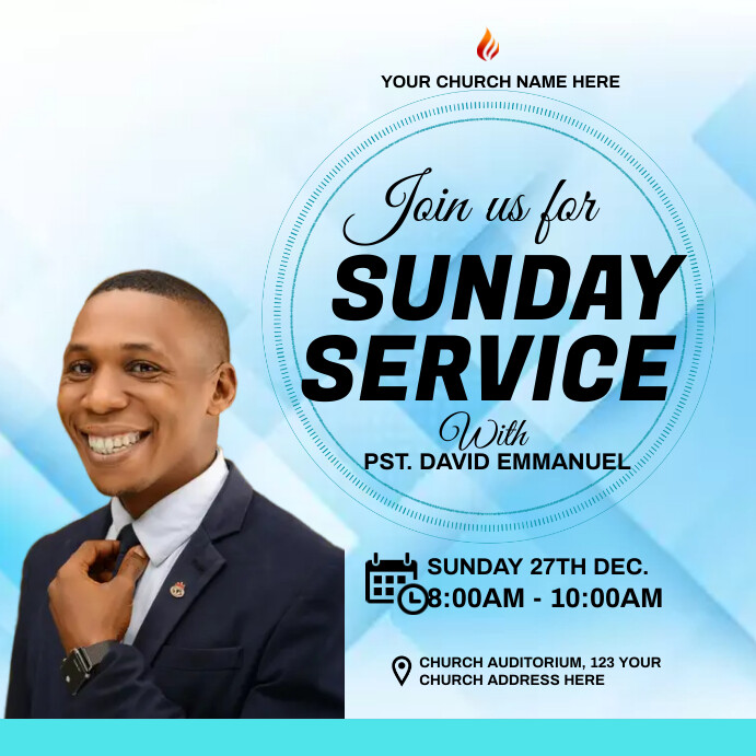 Modèle Church | PosterMyWall