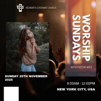 gospel Night concert church music singing ad Template | PosterMyWall