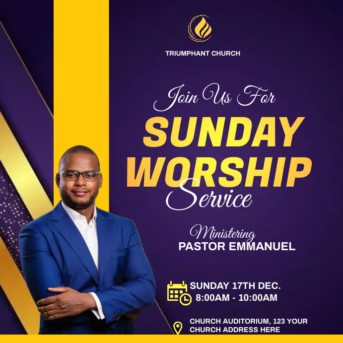 Modèle Church | PosterMyWall