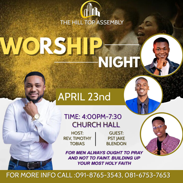 Plantilla de Church design template | PosterMyWall