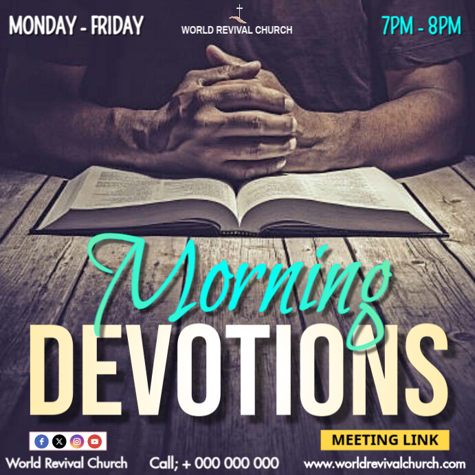 Copy of Church devotions poster | PosterMyWall