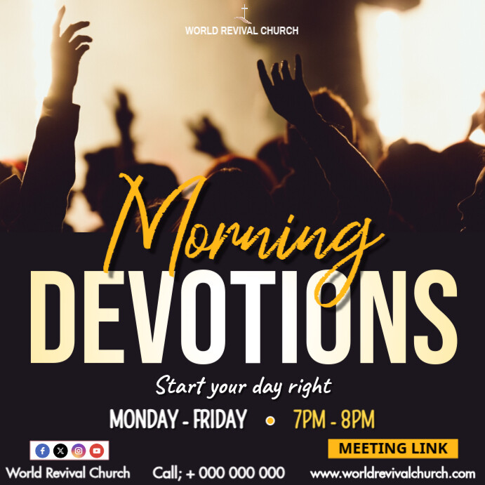 Copy of Church devotions poster | PosterMyWall