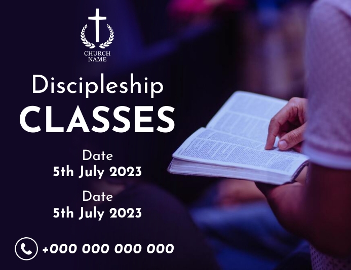 Copy of Church discipleship classes | PosterMyWall