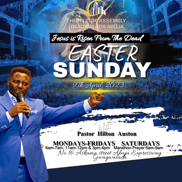 CHURCH Easter Template | PosterMyWall