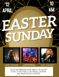 Flyer / Poster Easter Church Service Template | PosterMyWall