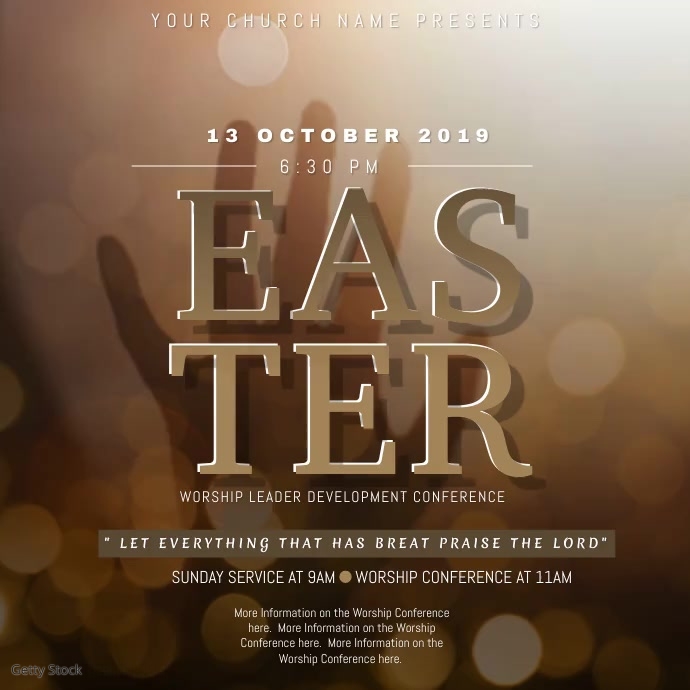 Church EASTER Event Flyer Template | PosterMyWall