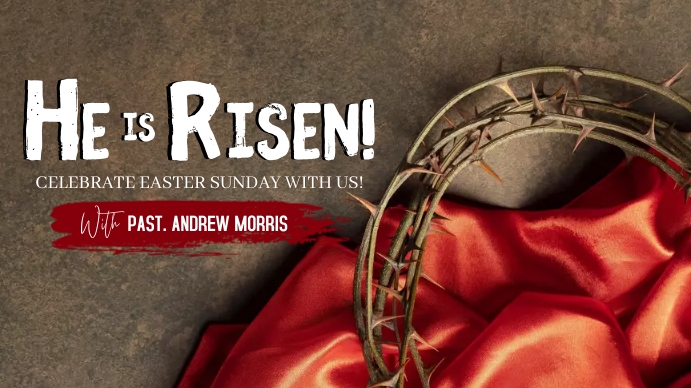 CHURCH EASTER SERVICE ONLINE TEMPLATE | PosterMyWall