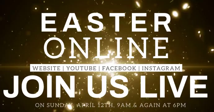 church EASTER SERVICE VIDEO DESIGN template | PosterMyWall
