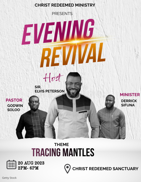 CHURCH EVENING REVIVAL Template | PosterMyWall