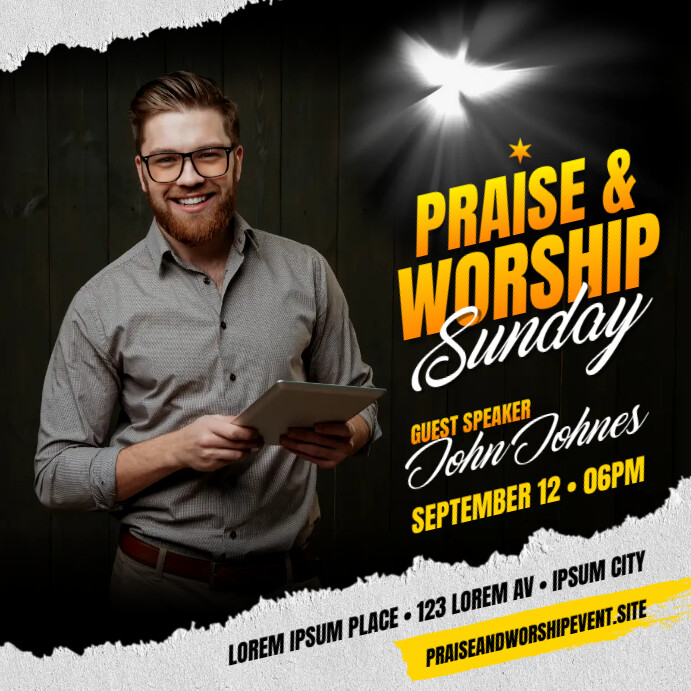 CHURCH EVENT BANNER Template | PosterMyWall