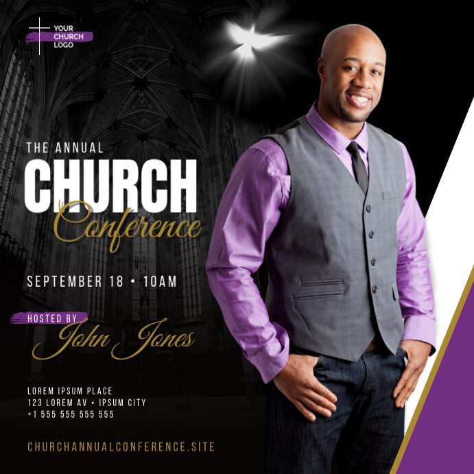 CHURCH EVENT BANNER Template | PosterMyWall