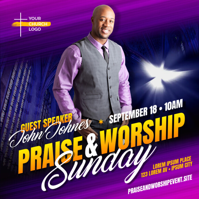 CHURCH EVENT BANNER Template | PosterMyWall