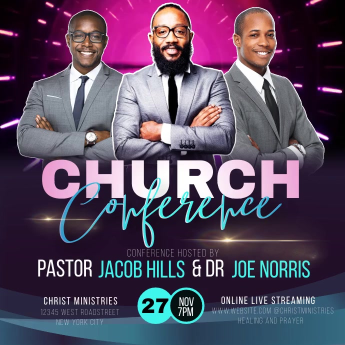 CHURCH EVENT conference ad template | PosterMyWall