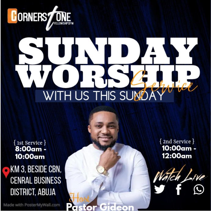 CHURCH EVENT DESIGN FLYER TEMPLATE (7) | PosterMyWall