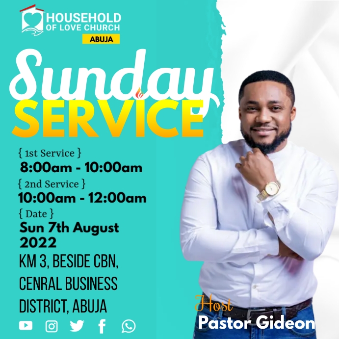 CHURCH EVENT DESIGN FLYER TEMPLATE | PosterMyWall