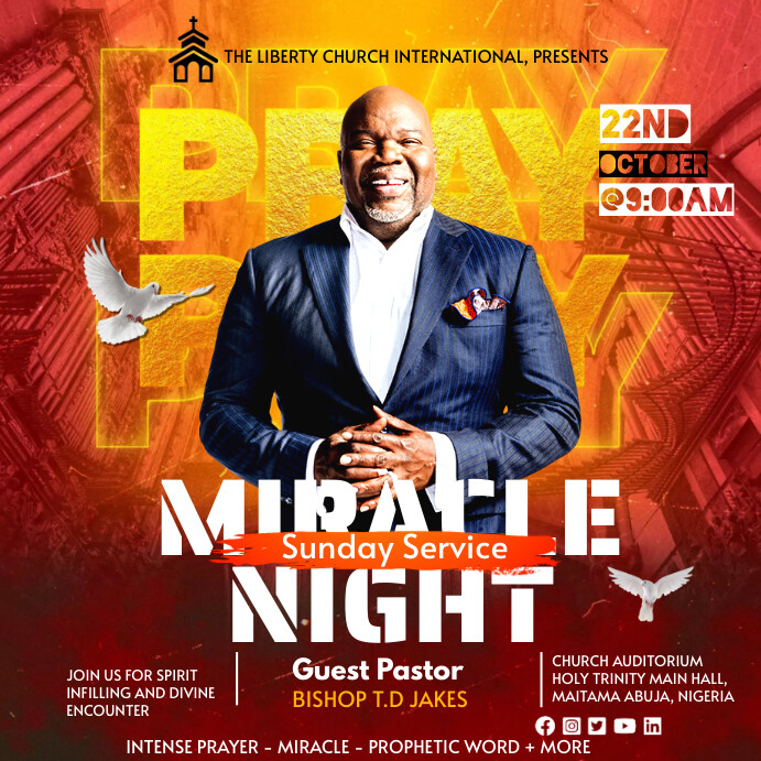 Plantilla de Church event design template | PosterMyWall