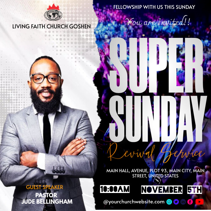 Church event design template | PosterMyWall