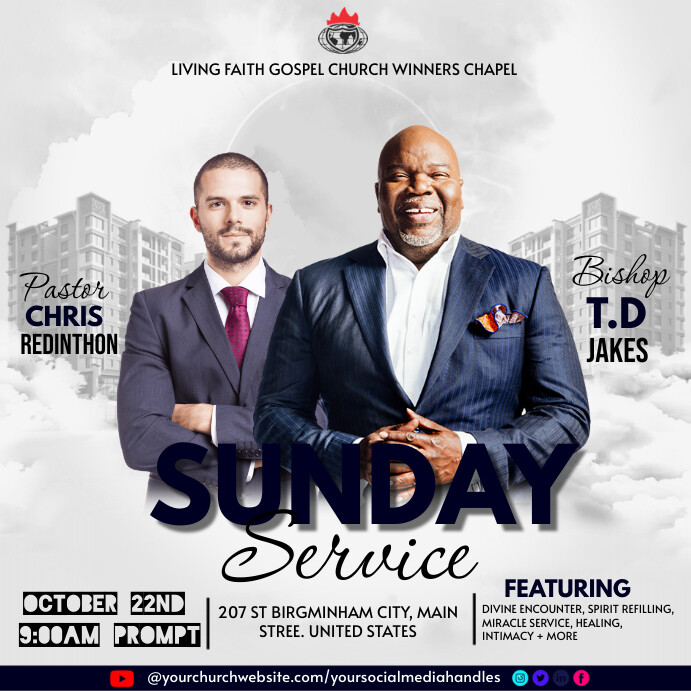 Church event design template | PosterMyWall