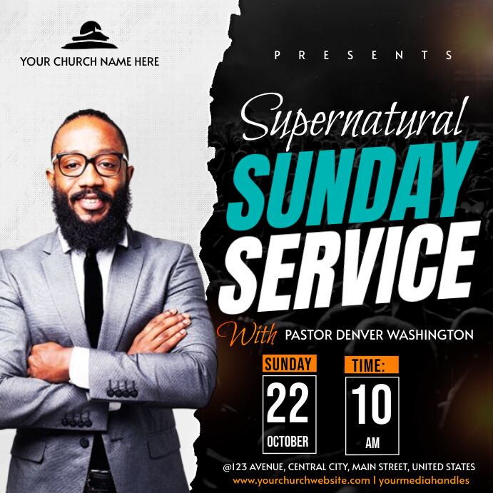 Church event design template | PosterMyWall