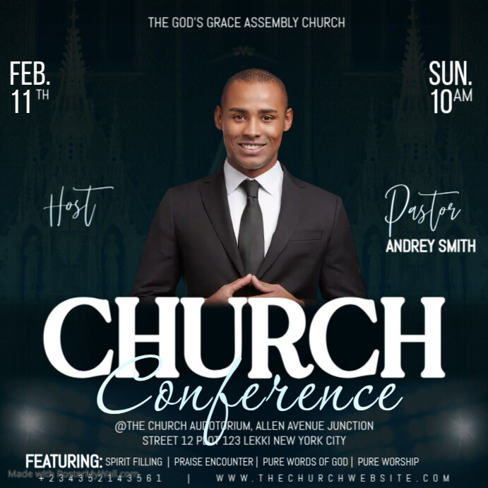 Modèle Church event | PosterMyWall
