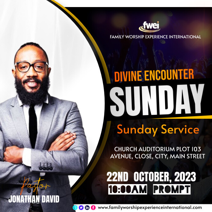 Church event design template | PosterMyWall