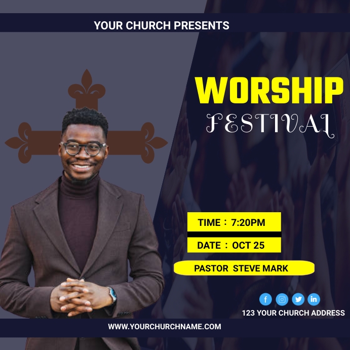 Acara Gereja Templat | PosterMyWall