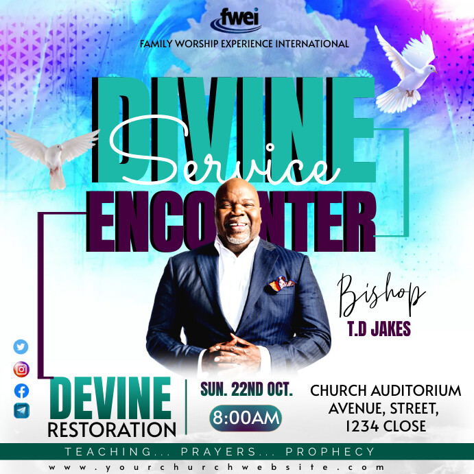 Church event design template | PosterMyWall