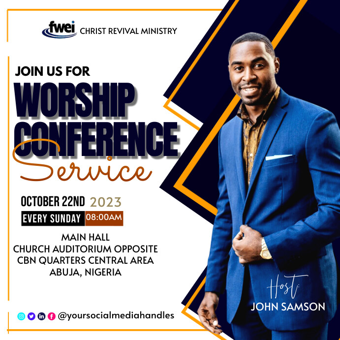 Church event design template | PosterMyWall