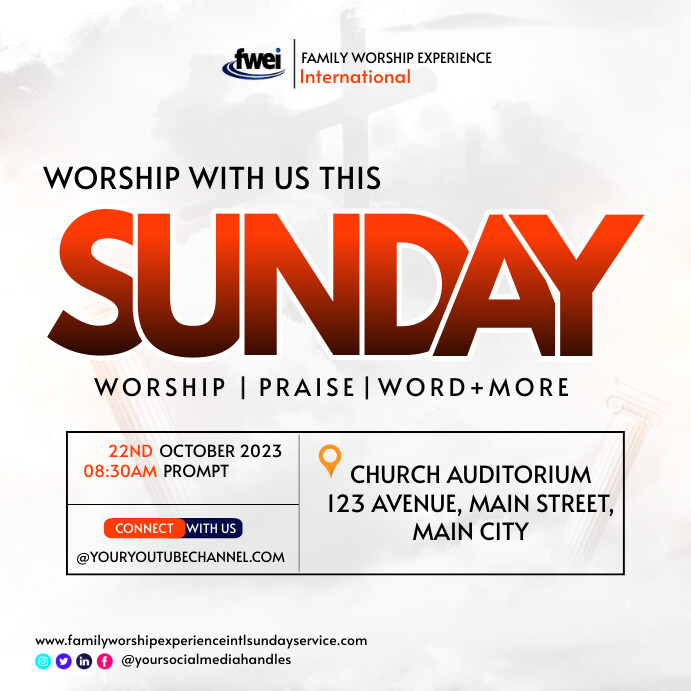 Church event design template | PosterMyWall