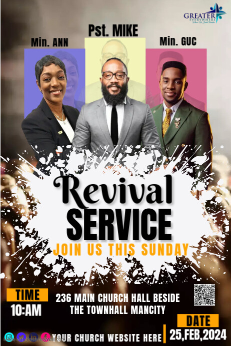 church event flyer (1) Template | PosterMyWall