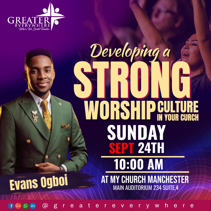 church event flyer (1) Template | PosterMyWall