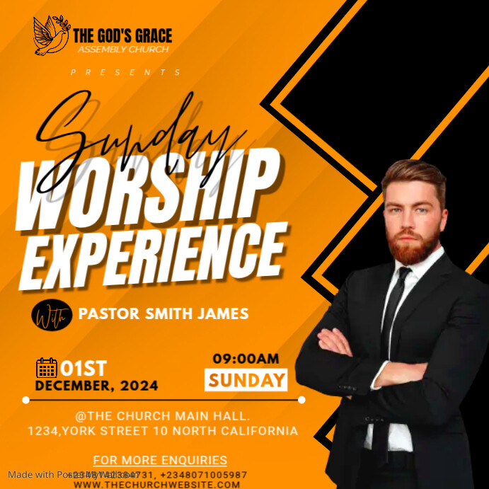 Plantilla de Church event flyer | PosterMyWall