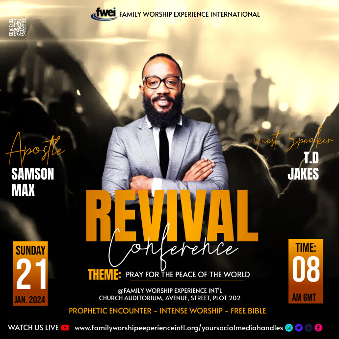 Church event flyer Template | PosterMyWall