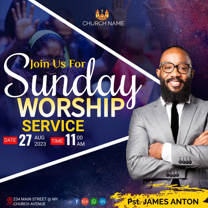 church event flyer Template | PosterMyWall