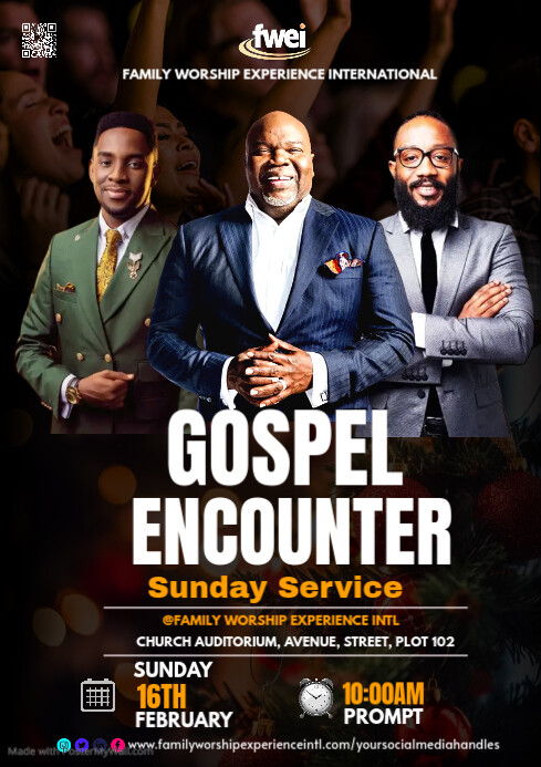 Church event flyer Template | PosterMyWall