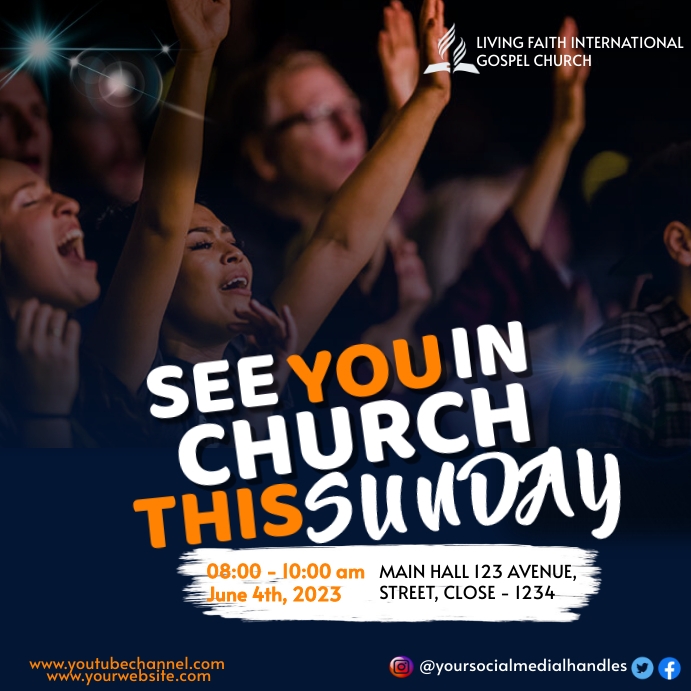 Church Event flyer Template | PosterMyWall