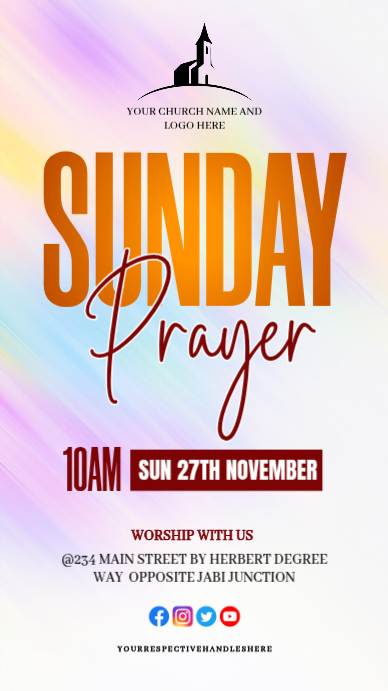 church event flyer Template | PosterMyWall