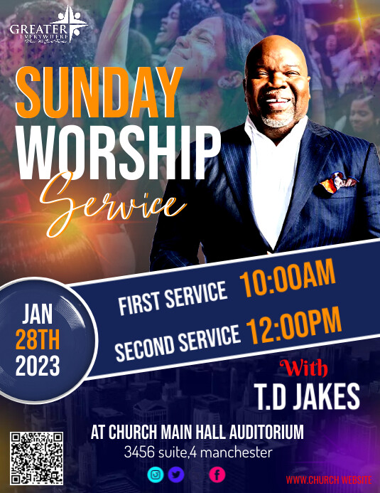 Church event flyer Template | PosterMyWall