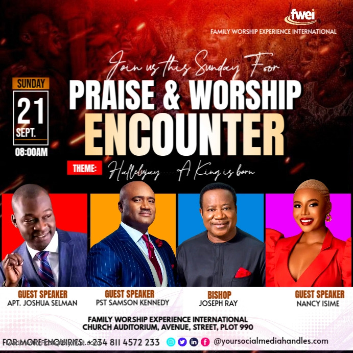Church event flyer Template | PosterMyWall