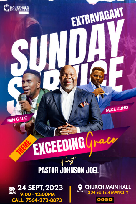 church event flyer Template | PosterMyWall