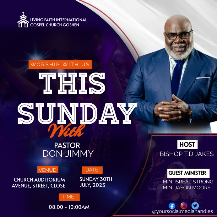 Church Event flyer Template | PosterMyWall