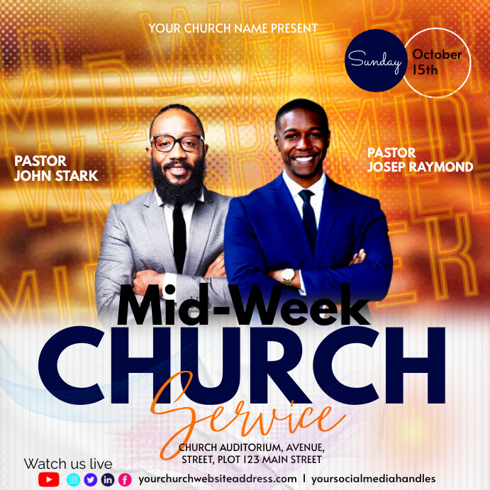 Church Event Flyer Template | PosterMyWall