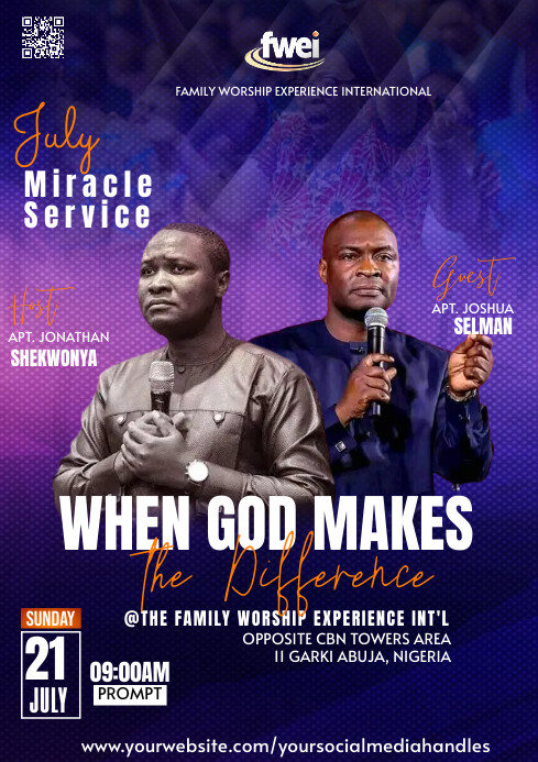 Church event flyer Template | PosterMyWall