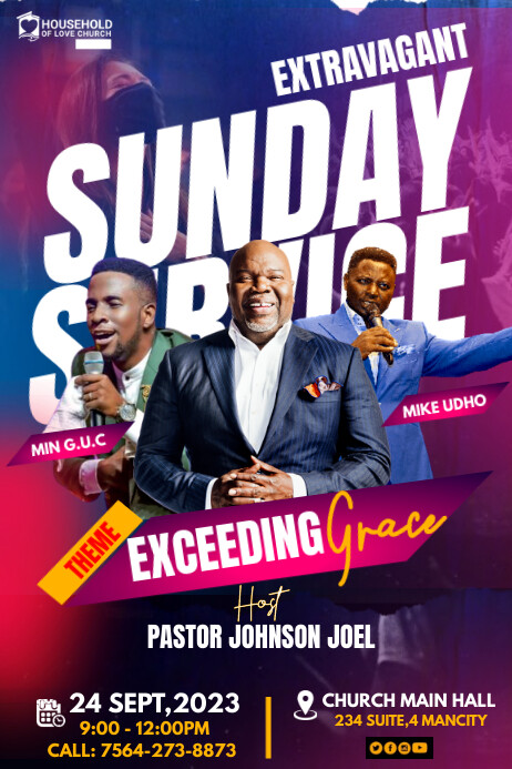 church event flyer Template | PosterMyWall